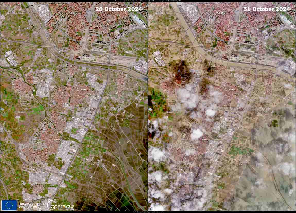 Image of the day: The impact of the floods south of Valencia, Spain ...