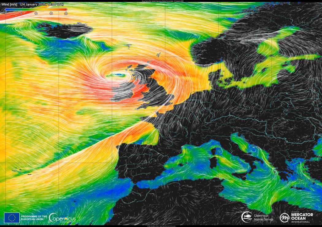 Image of the day: Atlantic winds as Storm Éowyn lashes Ireland • Muser ...