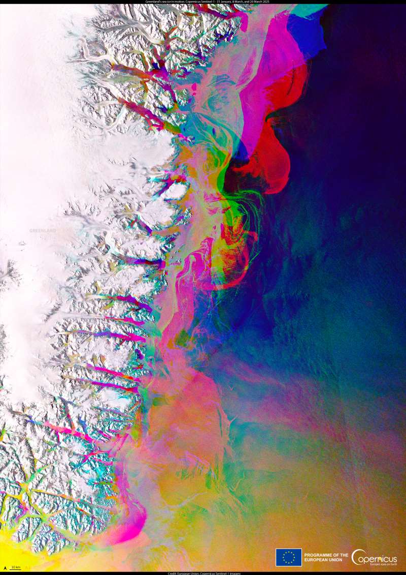 Image of the day: Tracking sea ice movement in Greenland • Muser Press